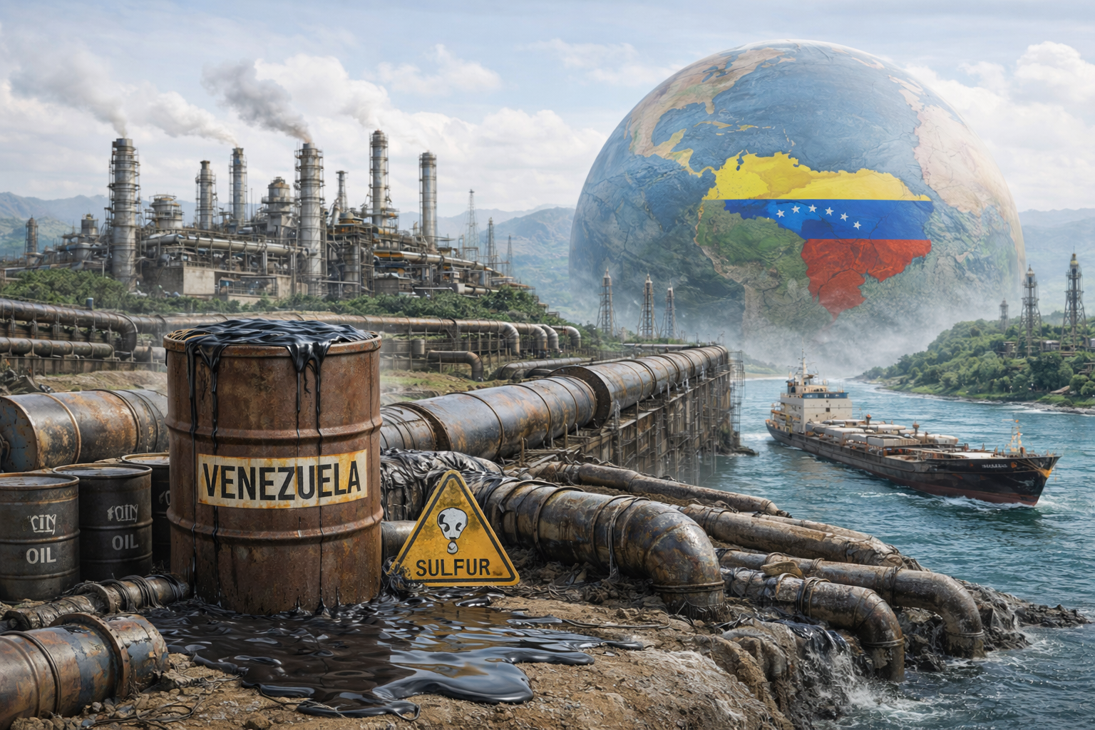 El petróleo de Venezuela: un crudo muy pesado y difícil de refinar y de ...